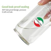 China FDA Approved Clear PET Cylindrical Container With Aluminum Lid for sale