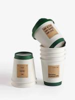 China Custom CMYK Printing Disposable Paper Cups 8oz 12oz for Water Drinking Food Packaging for sale