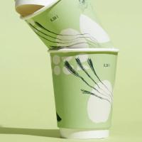China Custom CMYK Printing Disposable Paper Cups 8oz 12oz for Water Drinking Food Packaging for sale