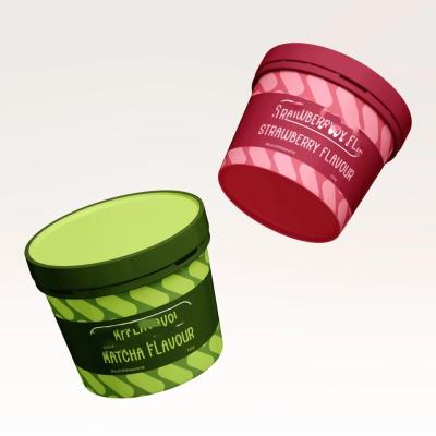China Custom Food Grade 4oz 6oz Ice Cream Paper Cup with Lid for B2B Export for sale