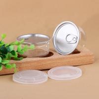 China Custom PET Plastic Can with Easy Open Aluminum Lid 300ml to 550ml for Food Packaging for sale