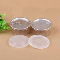China Custom PET Plastic Can with Easy Open Aluminum Lid 300ml to 550ml for Food Packaging for sale