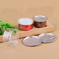 China Custom PET Plastic Can with Easy Open Aluminum Lid 300ml to 550ml for Food Packaging for sale
