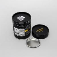 China Biodegradable Foil Inner Paper Tube Can Packaging With Metal Cover for sale