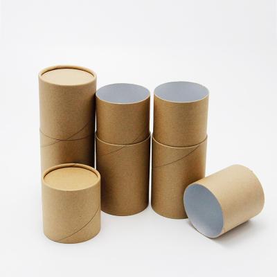 China OEM Custom Biodegradable Foil Inner Paper Tube Can with Metal Cover 100mm Diameter for sale