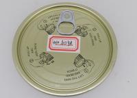 China 99mm Golden Tinplate Easy Open Lid for Paper Tubes and Plastic Cans 401 Model for sale