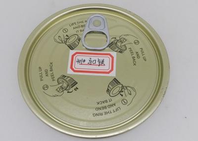 China 99mm Golden Tinplate Easy Open Lid for Paper Tubes and Plastic Cans 401 Model for sale