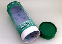 China 83mm Diameter Paper Cans with Clear PVC Window for Feeding Bottle Custom Printed Packaging for sale