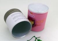 China Food Grade Paper Tube Packaging with Air-Tight Easy Peel Off Lid - 83mm Diameter, 150mm Height for Nuts and Dry Foods for sale