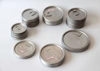 China 99mm Golden Tinplate Easy Open Lid for Paper Tubes and Plastic Cans 401 Model for sale