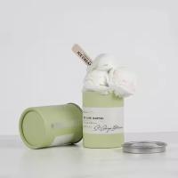 China Aluminum Foil Ice Cream Cylinder Paper Container 500ml with Metal Lids for sale