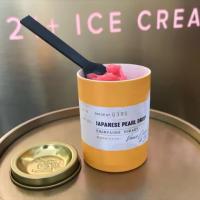 China Aluminum Foil Ice Cream Cylinder Paper Container 500ml with Metal Lids for sale