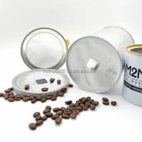 China Standard Size Aluminum Peel Off Air Valve with Degassing Valve for Paper Tube Paper Bag for sale