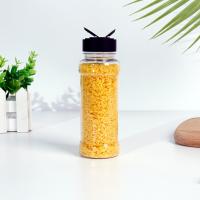 China Custom 100ml Clear PET Plastic Spice Jar with Shaker Lid for Salt Pepper Herbs BBQ for sale