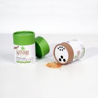 China Custom Recycled Paper Tube with Plastic Spice Shaker Top Double Holes Kitchen Set 2000pcs MOQ for sale