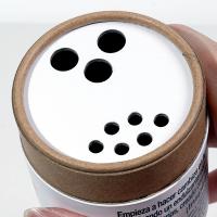 China Custom Recycled Paper Tube with Plastic Spice Shaker Top Double Holes Kitchen Set 2000pcs MOQ for sale