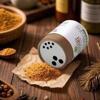 China Custom Recycled Paper Tube with Plastic Spice Shaker Top Double Holes Kitchen Set 2000pcs MOQ for sale