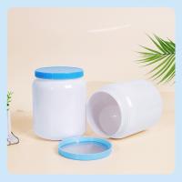 China Food Grade Plastic Jar 1000ml 2000ml 2300ml Easy Open Flip Top Protein Powder Container for sale