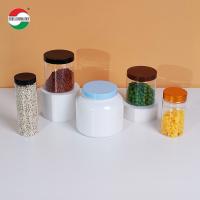 China High Transparent Airting Plastic Can with Screw Top for Nuts Peanuts for sale