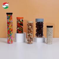 China High Transparent Airting Plastic Can with Screw Top for Nuts Peanuts for sale