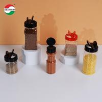 China Eco-friendly Flip Top PET Condiment Plastic Jar Square 225ml to 880ml Spice Seasoning Cans for sale