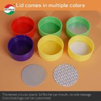 China Custom PET Plastic Candy Can 500ml Food Grade Opaque Container for Sweets for sale