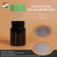 China Custom PET Plastic Candy Can 500ml Food Grade Opaque Container for Sweets for sale