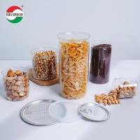 China Cylinder Clear PET Jars for sale