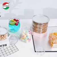 China Cylinder Clear PET Jars for sale