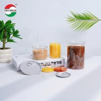 China Cylinder Clear PET Jars for sale