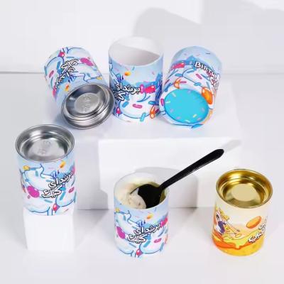 China Food Grade Round Cardboard Paper Tube with Metal Lid for Tea Coffee Powder Packaging 16mm to 150mm for sale