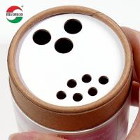 China Eco Friendly Kraft Paper Tube with Top Hole for Seasoning Spice Salt 55mm Diameter for sale