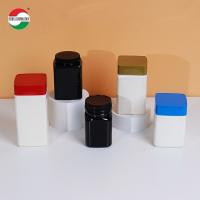 China Food Grade PET Square Jar 250ml Screw Cap Plastic Bottle for Candy Oatmeal Snacks Dried Fruit Storage for sale