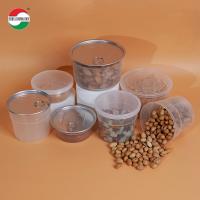 China Food Grade Clear PET Plastic Cylinder Jar 100ml 500ml Screw Lid for Cookie Snack Storage for sale