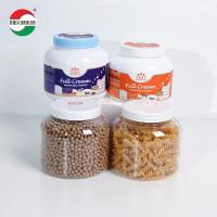 China Food Grade Clear PP Plastic Cylinder Jar 1100ml 100g for Nuts Storage Container Cookie Candy for sale