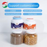 China Custom Clear PET Plastic Jar for Milk Powder Screw Top 500ml Food Grade for sale
