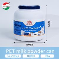 China Customizable Food Grade PET Plastic Jar 1000ml 2000ml with Screw Top for Powdered Milk Snacks for sale