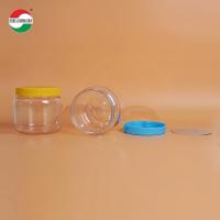 China 1100ml Food Grade PET Plastic Can for Milk Powder OEM Custom Color Transparent for sale