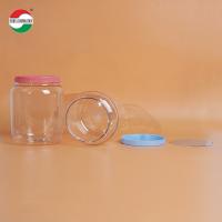 China 1100ml Food Grade PET Plastic Can for Milk Powder OEM Custom Color Transparent for sale