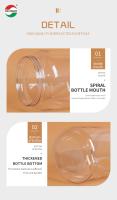 China 2625ml PET Clear Plastic Cylinder Jar with Screw Lid for Food Milk Powder Storage for sale