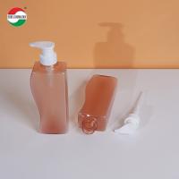 China 500ml PET Plastic Bottle with Pump Press Lid for Shampoo and Shower Gel 28mm for sale