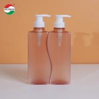 China 500ml PET Plastic Bottle with Pump Press Lid for Shampoo and Shower Gel 28mm for sale