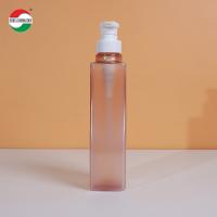 China Clear PET Plastic Jar 500ml Shampoo Shower Gel Bottle with Pump Lid Customizable for sale