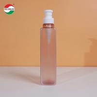 China Clear PET Plastic Jar 500ml Shampoo Shower Gel Bottle with Pump Lid Customizable for sale