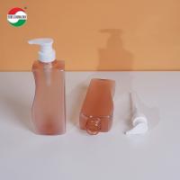 China Clear PET Plastic Jar 500ml Shampoo Shower Gel Bottle with Pump Lid Customizable for sale