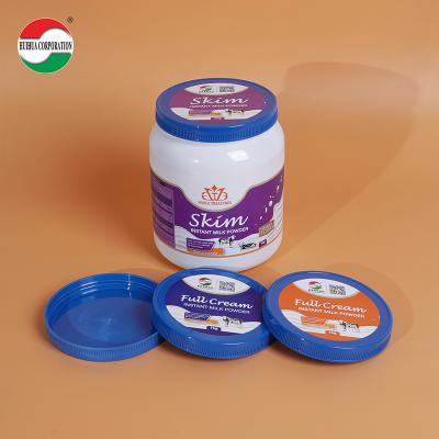 China Food Grade 502# 125mm Plastic PP PE Cover Lid for Milk Powder Bottle ISO SGS FDA Approved for sale