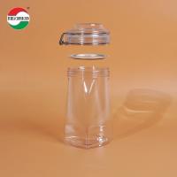 China 1080ml PET Clear Plastic Cylinder Jar with Screw Lid for Food Storage and Packaging for sale