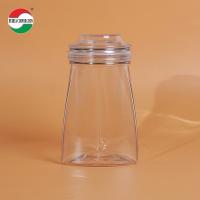 China 1080ml PET Clear Plastic Cylinder Jar with Screw Lid for Food Storage and Packaging for sale