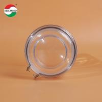 China 1660ml Transparent PET Plastic Jar with Screw Lid for Food Storage Eco-Friendly Packaging for sale