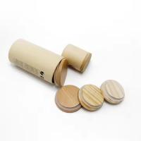 China Kraft Paper Airtight Tea Container Cork Lid Cylinder Tube 100mm x 200mm for Food Candies Crafts for sale